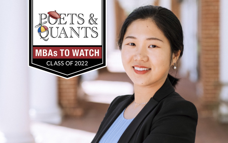 Poets&Quants | 2022 MBA To Watch: Sharon Zhou, University of Virginia ...