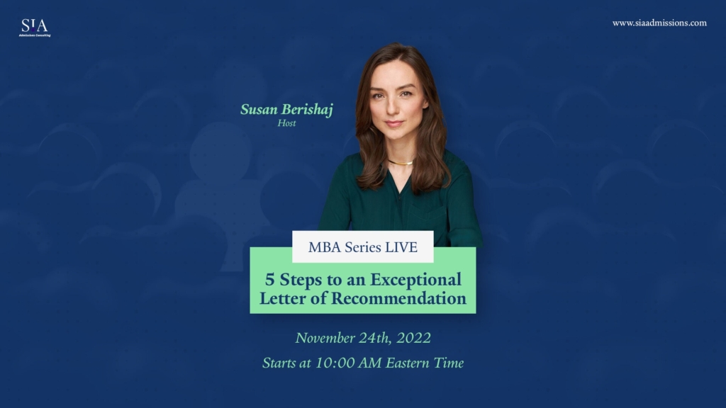 Poets&Quants | Sia Admissions MBA Event On | November 24, 2022
