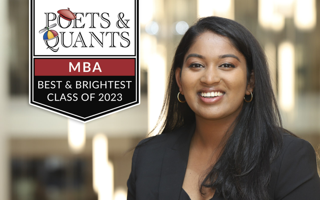 Poets&Quants | 2023 Best & Brightest MBA: Harshita Pilla, University of ...